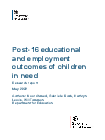 Post-16 educational and employment outcomes of children in need - GOV.UK