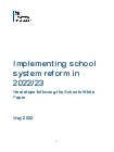 Implementing school system reform in 2022 to 2023 - GOV.UK