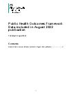 Public Health Outcomes Framework: August 2022 data update - GOV.UK