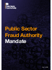 Public Sector Fraud Authority Mandate - GOV.UK