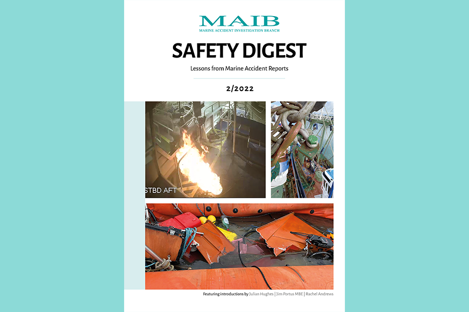MAIB safety digest 2/2022 published - GOV.UK