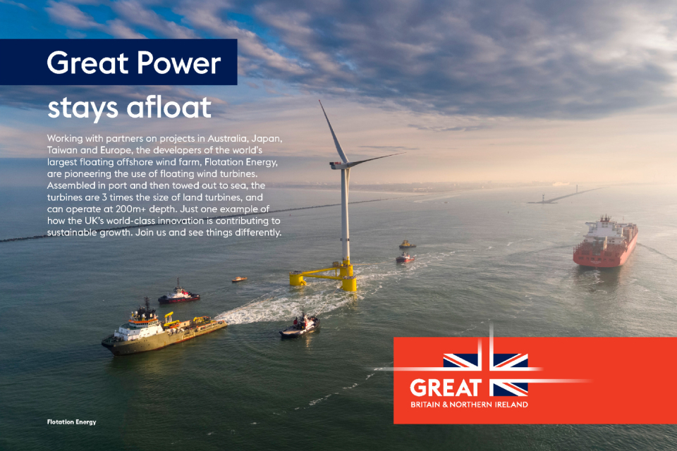 The UK showcases British offshore wind and hydrogen expertise with two ...
