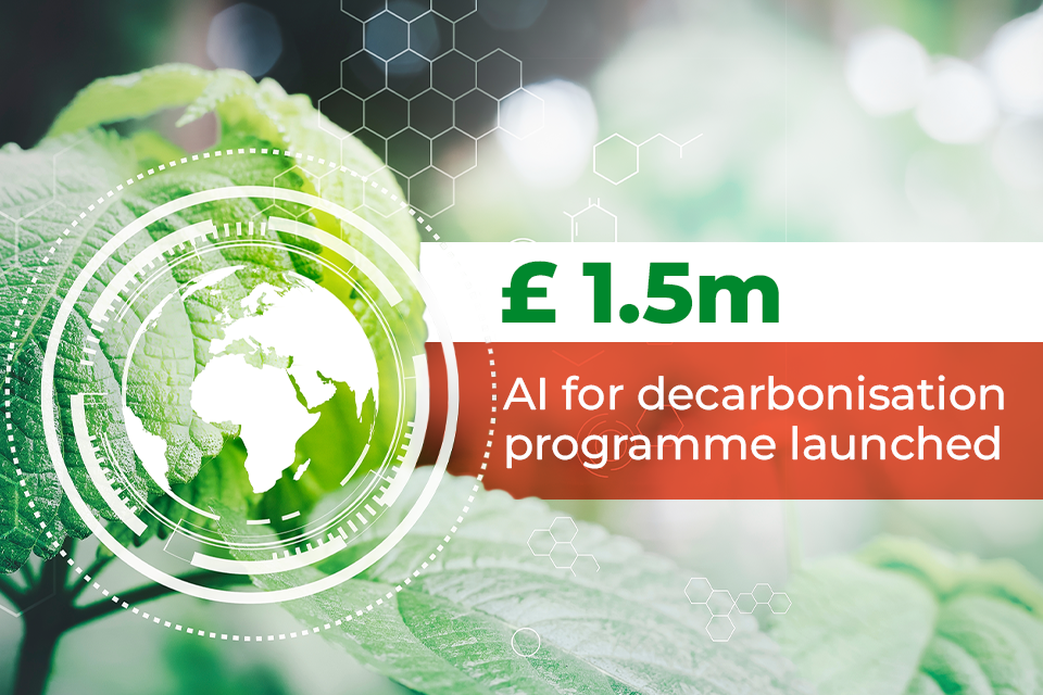 Government launches £1.5 million AI programme for reducing carbon ...