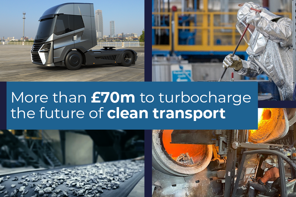 More than £70 million to turbocharge the future of clean transport - GOV.UK