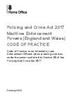 Maritime enforcement powers: code of practice - GOV.UK