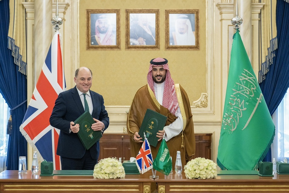 UK and Saudi Arabia sign new agreement during defence minister's visit ...