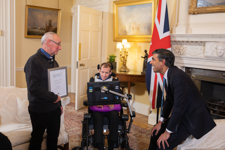 PM awards MND campaigner Rob Burrow the UK's 2,000th Points of Light ...