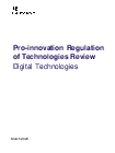 Pro-innovation Regulation of Technologies Review: Digital Technologies ...