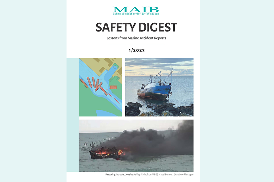 MAIB safety digest 1/2023 published - GOV.UK