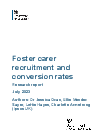 Foster carer recruitment and conversion rates - GOV.UK