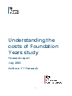 Understanding the costs of foundation year study - GOV.UK