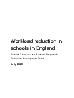Workload reduction in schools in England - GOV.UK