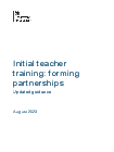 Initial teacher training (ITT): forming partnerships - GOV.UK