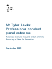 Teacher misconduct panel outcome: Mr Tyler Lewis - GOV.UK