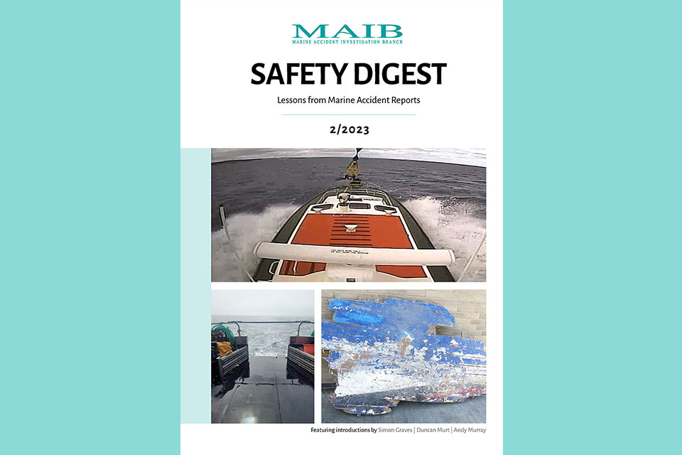 MAIB safety digest 2/2023 published - GOV.UK