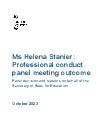Teacher misconduct panel outcome: Ms Helena Stanier - GOV.UK