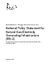 National Policy Statement for natural gas electricity generating ...