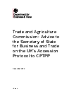 CPTPP accession: advice from Trade and Agriculture Commission - GOV.UK
