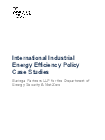 International industrial energy efficiency policy: insights for the UK ...
