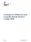 Contracts for Difference and Capacity Market scheme update 2023 - GOV.UK