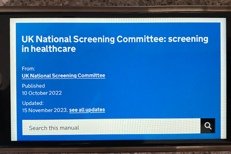UK National Screening Committee - GOV.UK