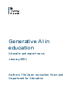 Generative AI in education: educator and expert views - GOV.UK