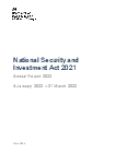 National Security and Investment Act 2021: annual report 2022 - GOV.UK