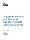 Adult education budget: effective practice guide - GOV.UK