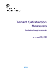 Tenant Satisfaction Measures - Technical requirements - GOV.UK