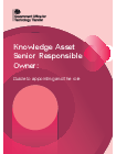 Knowledge Asset Senior Responsible Owner: guide to appointing and the ...
