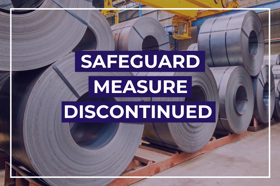 Safeguard measure on Category 2 steel discontinued - GOV.UK